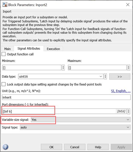 unbounded variable size signal basic operations matlab and simulink