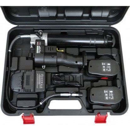Pompe à graisse électrique sans fil 24 V 2 batteries lithium Batishop
