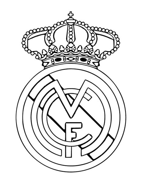 Dibujos De Escudo Del Real Madrid Para Colorear Para Colorear Pintar E