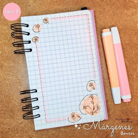 Márgenes bonitos para tu bujo Margenes bonitos y faciles Margenes