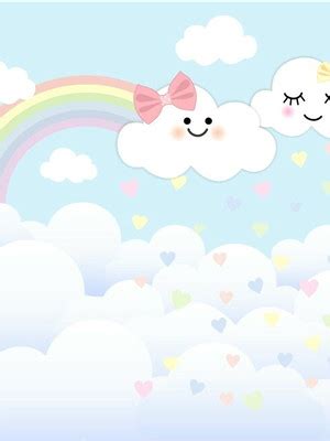 Painel De Festa Lona Chuva De Amor Arco Iris Cilios Nuvem Compre
