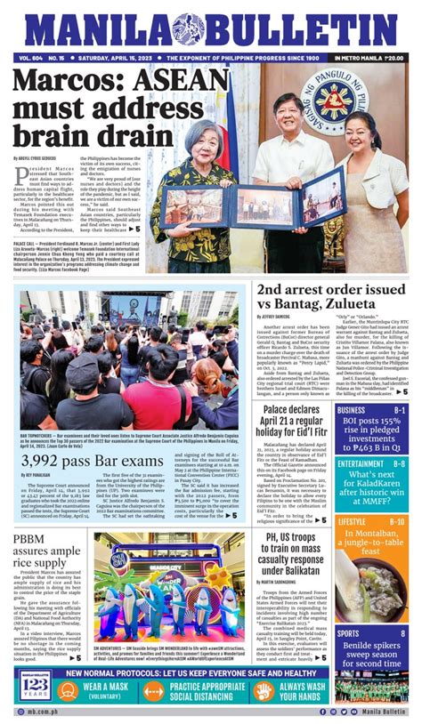Manila Bulletin News On Twitter Manila Bulletin Headline For Today