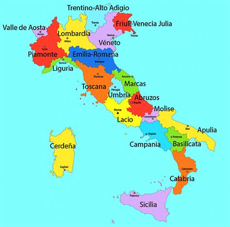 Mapa De Italia Datos Interesantes E Informaci N Sobre El Pa S