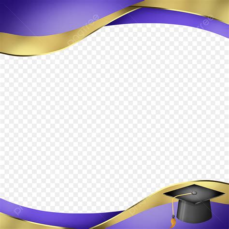 Borde De Graduación Escolar Elegante Y Encantador PNG dibujos