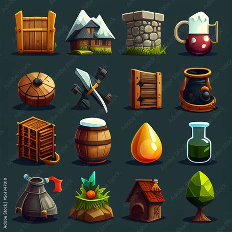 2D Game Asset Pack 2D Platformer Game Assets 2D Game Asset Pack Stock