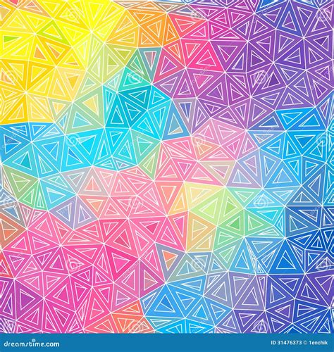 Fondo Abstracto Colorido Del Vector De Los Triángulos Fotos de archivo