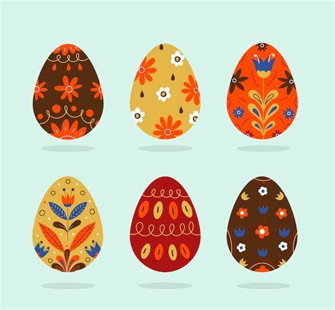 Free Vector Hand Drawn Easter Egg Collection