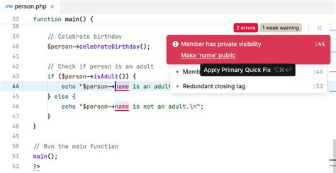 Coding Assistance In Php Jetbrains Fleet Documentation