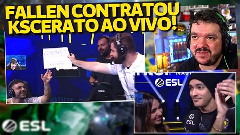 FALLEN CONTRATA KSCERATO AO VIVO TACO SE EMOCIONA VINI ELOGIA O