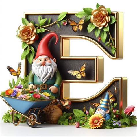 Pin De Sidney Ann S Alphabet Em GNOMES Em 2024 Logotipo Floral