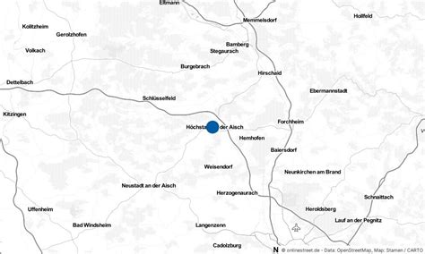 Wo Liegt H Chstadt An Der Aisch Lageplan Und Karte