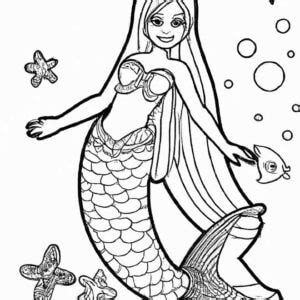 31 Desenhos De Barbie Sereia Para Imprimir E Colorir Pintar