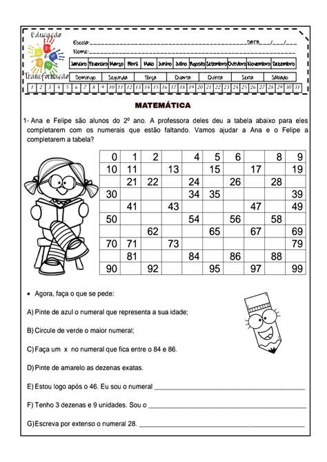 Atividades De Matematica O Ano Para Imprimir Images 18207 The Best