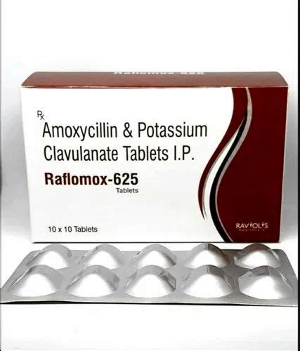 Raflomox Amoxycillin Potassium Clavulanate Tablets X At Rs