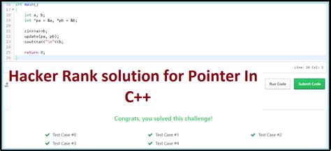hackerrank solution for pointer in c programming with basics