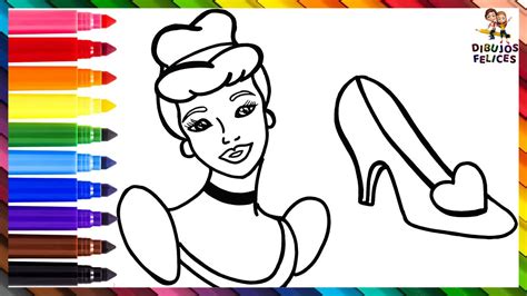Aprender Acerca Imagen Cenicienta Zapatilla Para Colorear Abzlocal Mx
