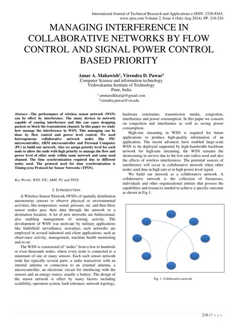 pdf managing interference in collaborative networks by flow control and signal power control