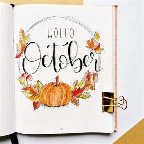 October Bullet Journal Cover Ideas 2025 Update AnjaHome