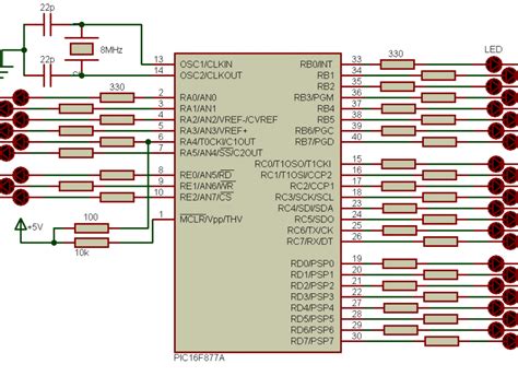 pic16f877a projects 8 bit microcontroller simple projects