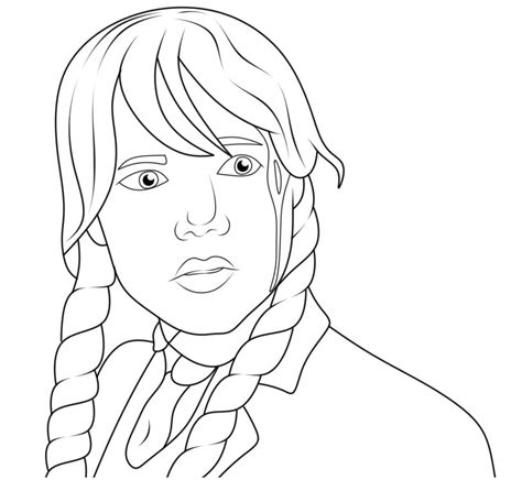 Wednesday Addams De Colorat P40