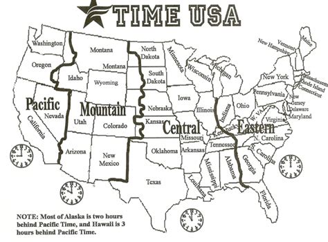 Printable Us Time Zone Map With State Names Printable Maps