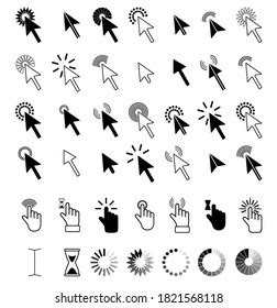 Pointer Cursor Icons Computer Web Arrows Stock Vector Royalty Free