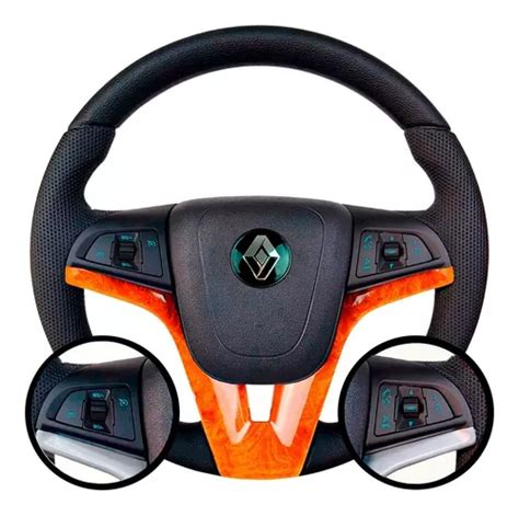 Volante Esportivo Comando De Som Clio Logan Sandero Renault Escorrega