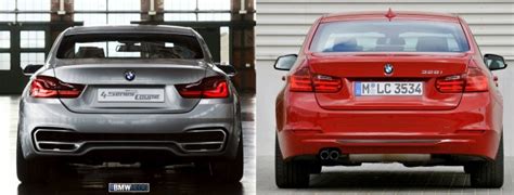Visual Comparison F32 BMW 4 Series Vs F30 3 Series Sedan