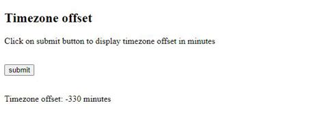 how to set timezone offset using javascript geeksforgeeks