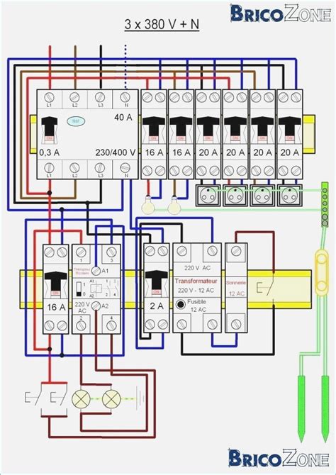 Schema Tableau Electrique 380v Et 220v Combles Isolation