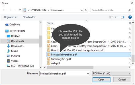 how to add or append files to an existing pdf document assistmyteam