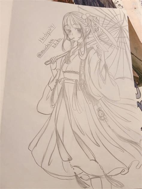 Hướng dẫn vẽ tranh anime cổ trang đẹp và tinh tế như chuyên gia