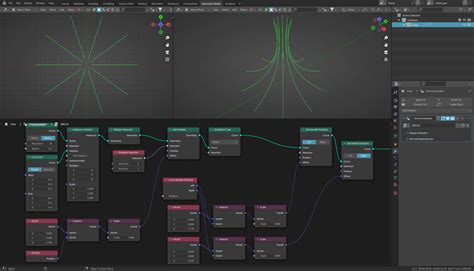 Bezier Curve As Instance In Geometry Nodes Blender Stack Exchange