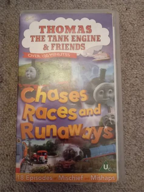 THOMAS THE TANK Engine Friends Chases Races And Runaways VHS Video 0