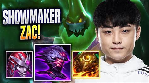 SHOWMAKER TRIES NEW META ZAC MID DK ShowMaker Plays Zac MID Vs