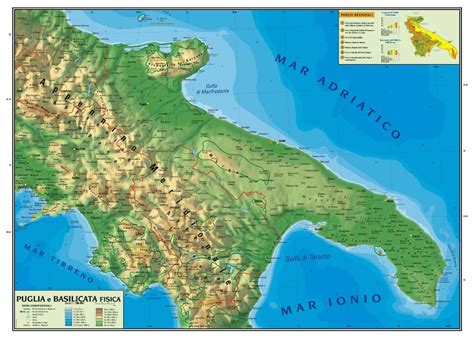 Puglia Cartina Turistica