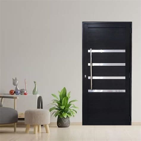 Porta Lambril de Alumínio 210 x 90cm Puxador e Friso Linha 30 Lado