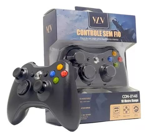 Controle Xbox 360 Sem Fio Preto Con 8148 Parcelamento Sem Juros