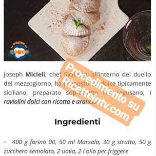 Ravioli Dolci Di Ricotta Ricetta Del Ragusano Da La Prova Del Cuoco