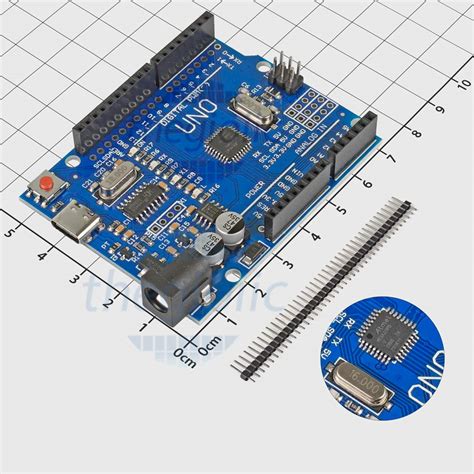 Arduino Uno R Atmega Smd Ch Type C Atmega P Au Ic Ch Giao