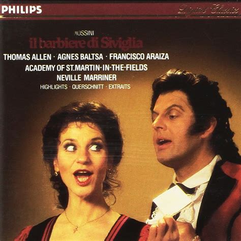 Rossini Marriner Le Barbier De S Ville Neville Marriner Neville