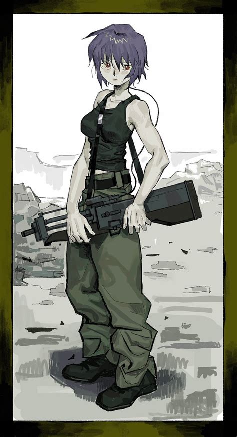 Kusanagi Motoko Ghost In The Shell Drawn By Northdiiiio Danbooru