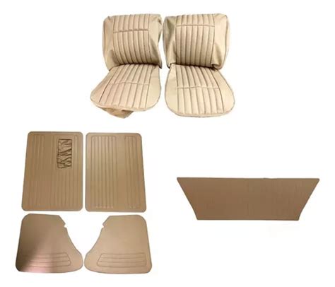 Kit Forração De Fusca Porta Banco E Tampão Bagagito Bege