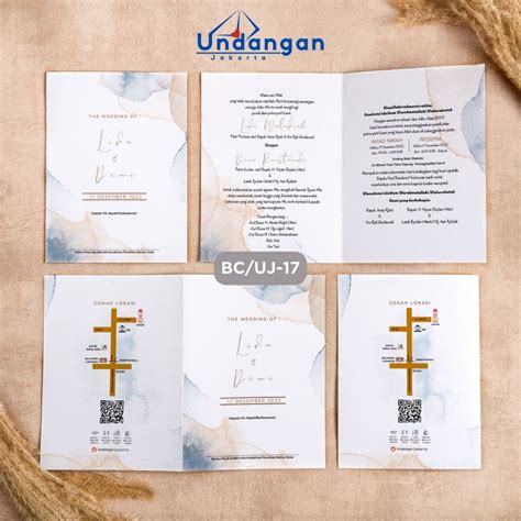 Jual UNDANGAN JAKARTA Undangan Pernikahan BC TIK 160 GSM Surat