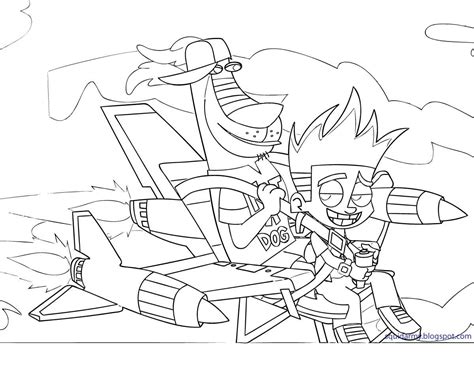 Johnny Test Coloring Pages Printable