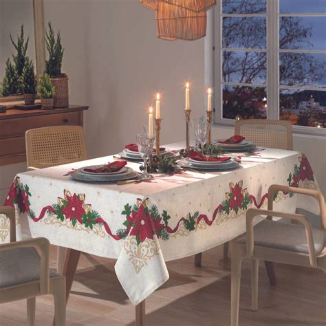 Toalha de Mesa Natalina Desconto Charme do Detalhe Decoração