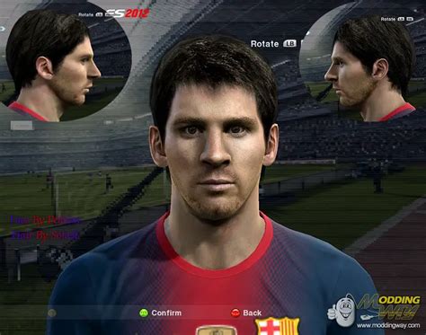 Update Lionel Messi Face New Hair Pro Evolution Soccer At