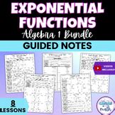 Graphing Exponential Functions And Key Features Guided Notes Lesson