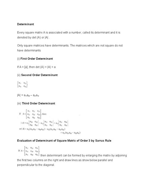 determinant pdf determinant matrix mathematics