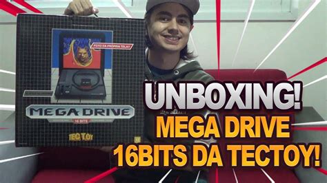 Unboxing Do Mega Drive 16Bits Da TECTOY Mostrando O Console YouTube